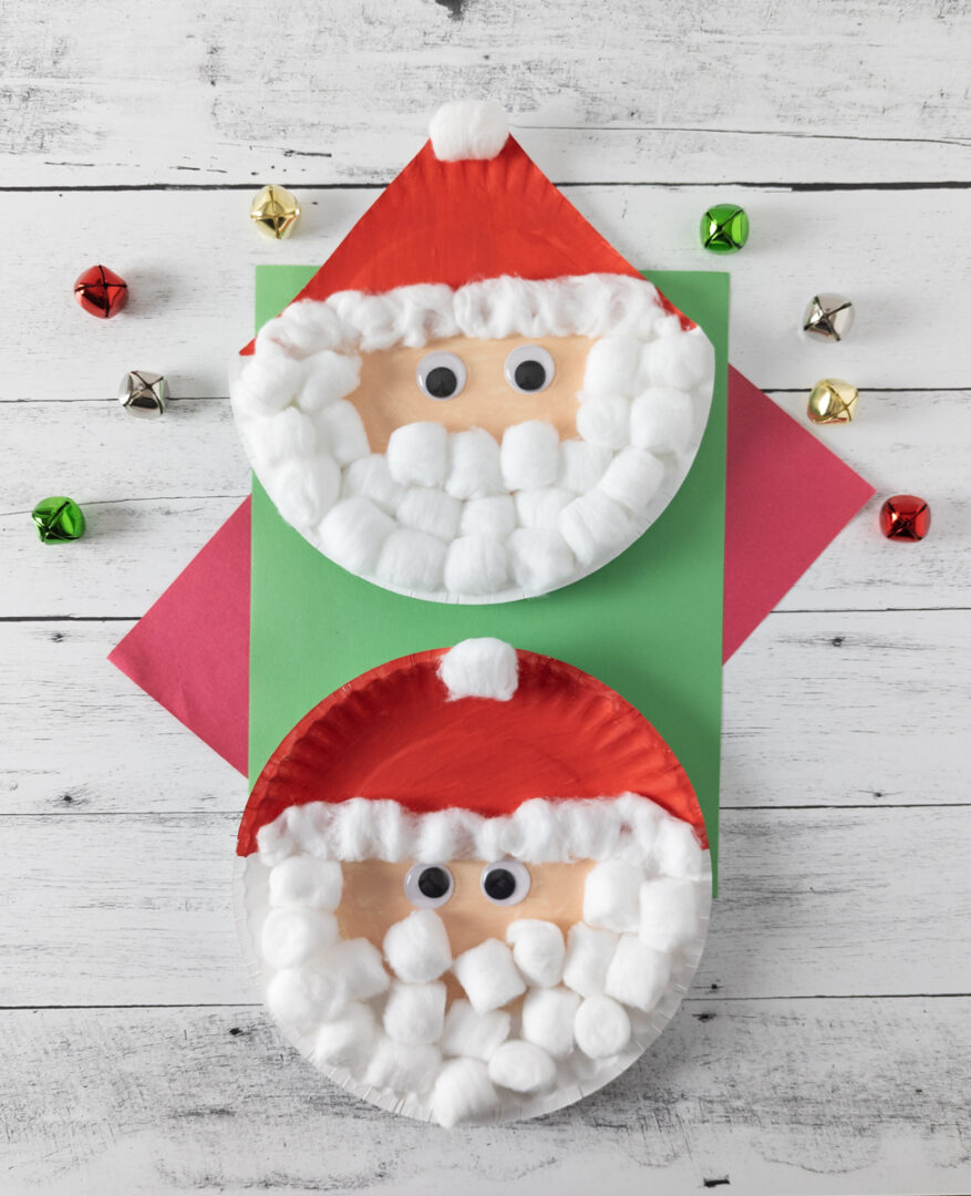 Santa Craft with Cotton Balls - Easy Christmas Craft for Kids!