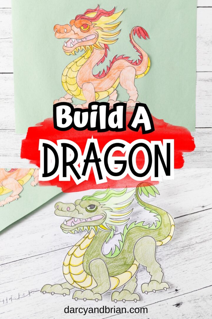 Build a Dragon Printable Craft for Kids | Lunar New Year Activity