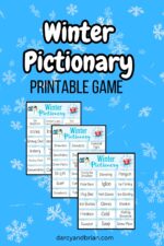 Printable Winter Pictionary Word List | Fun Draw & Guess Game