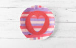 Easy Paper Plate Valentine Craft for Kids | Free Printable Template