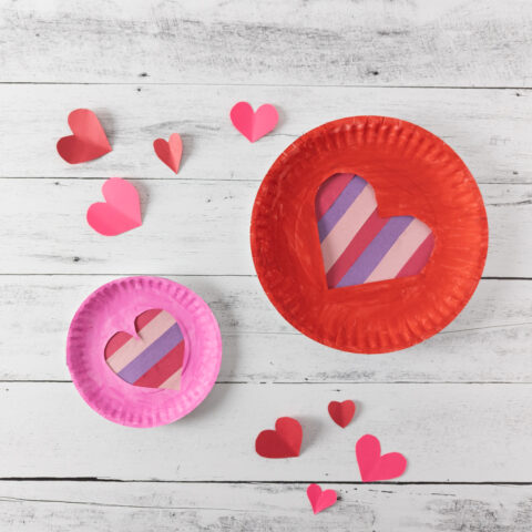 Easy Paper Plate Valentine Craft for Kids | Free Printable Template