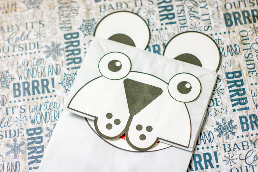 Easy Paper Bag Polar Bear Craft for Kids