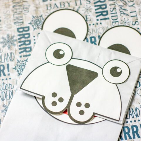 Easy Paper Bag Polar Bear Craft for Kids