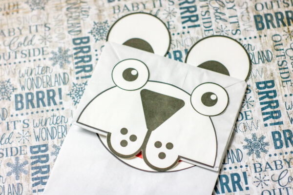 Easy Paper Bag Polar Bear Craft for Kids