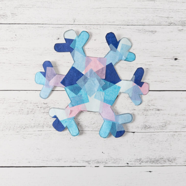 Snowflake Suncatcher Craft for Kids - Easy DIY Winter Activity!