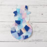 Snowman Suncatcher Craft for Kids | Winter Tissue Paper Crafts