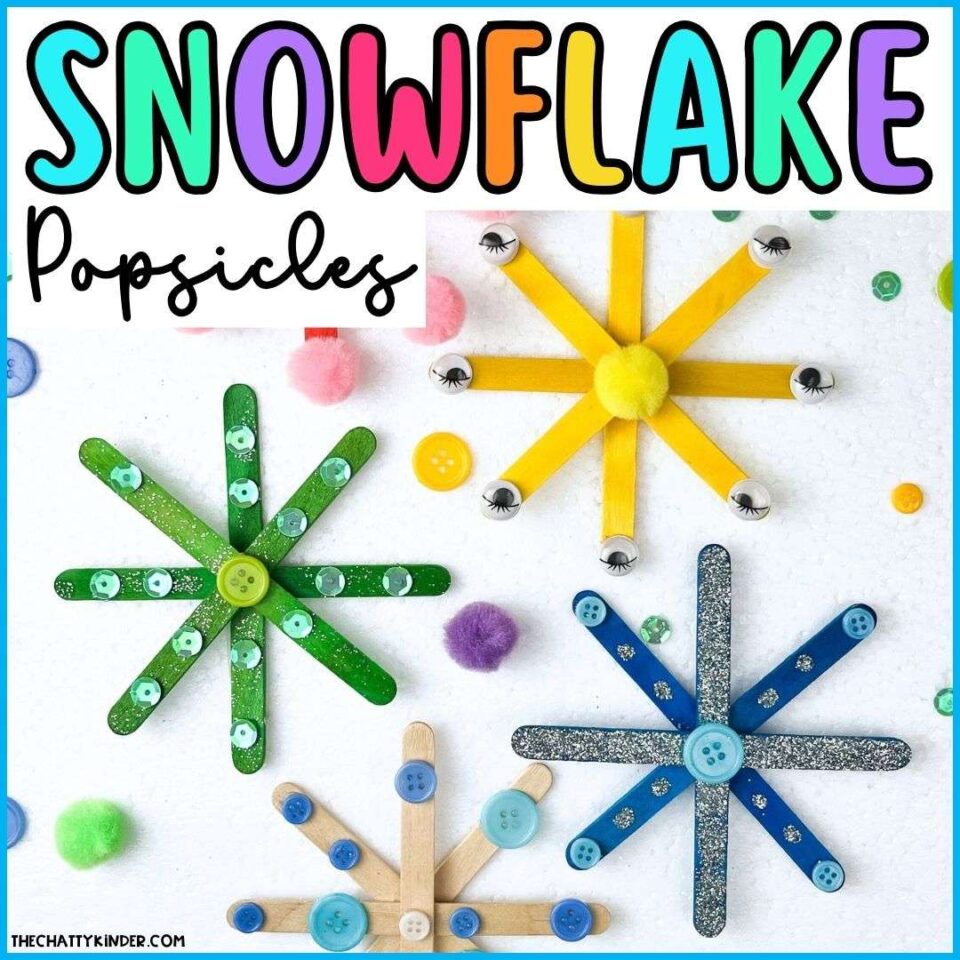Easy Snowflake Crafts for Preschoolers | Fun Winter Activities