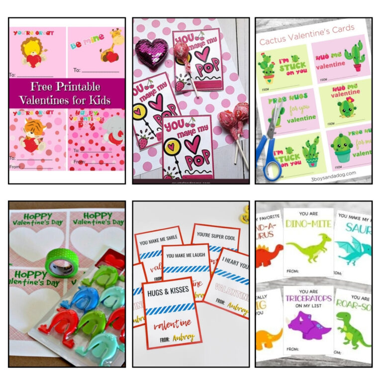 Free Classroom Valentine Printables for Kids