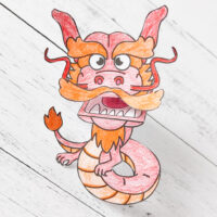 Printable Dragon Craft: Easy Finger Puppet for Kids