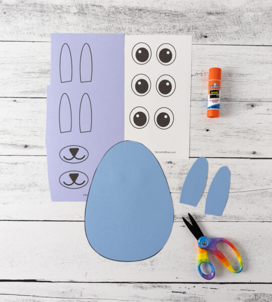 Easy Bunny Egg Craft for Kids | Free Printable Template