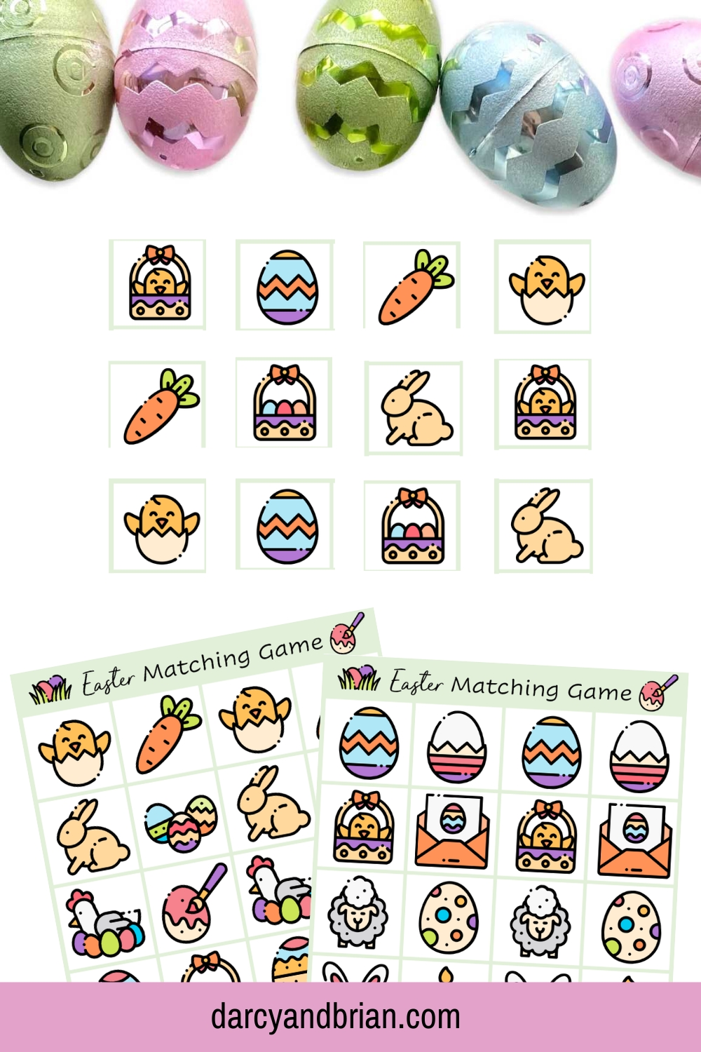 Free Easter Memory Game Printable for Kids