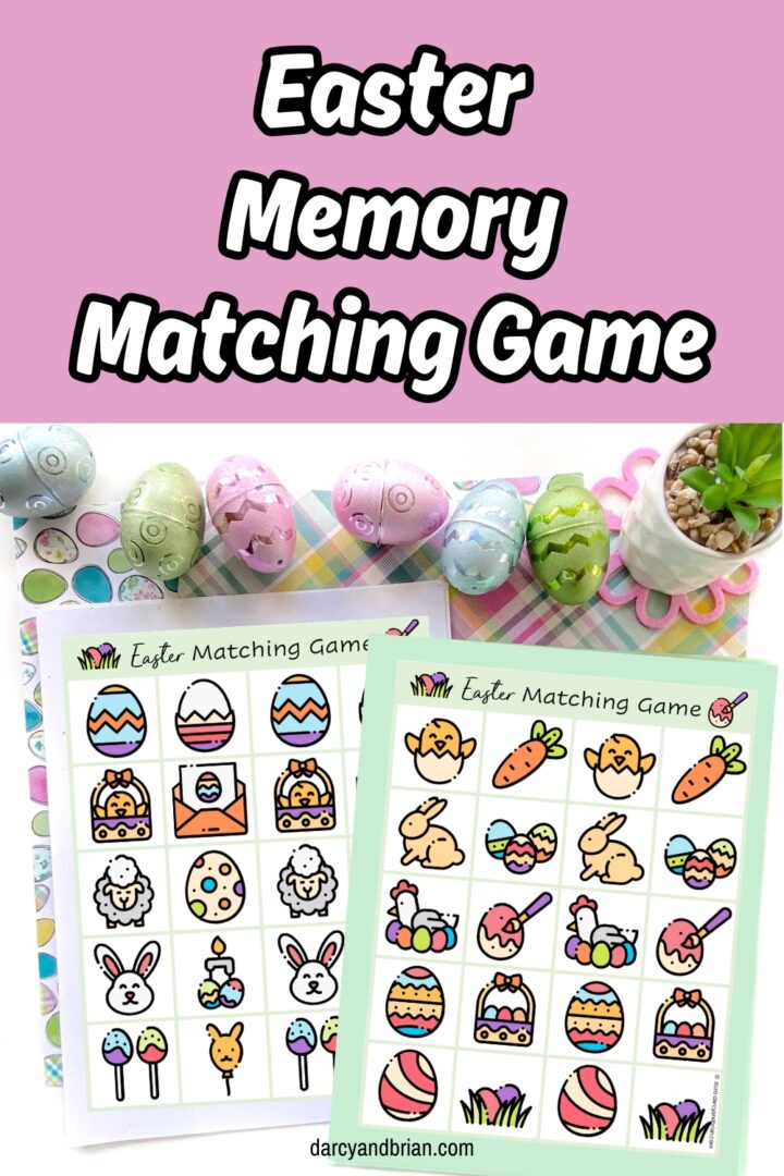 Free Easter Memory Game Printable for Kids