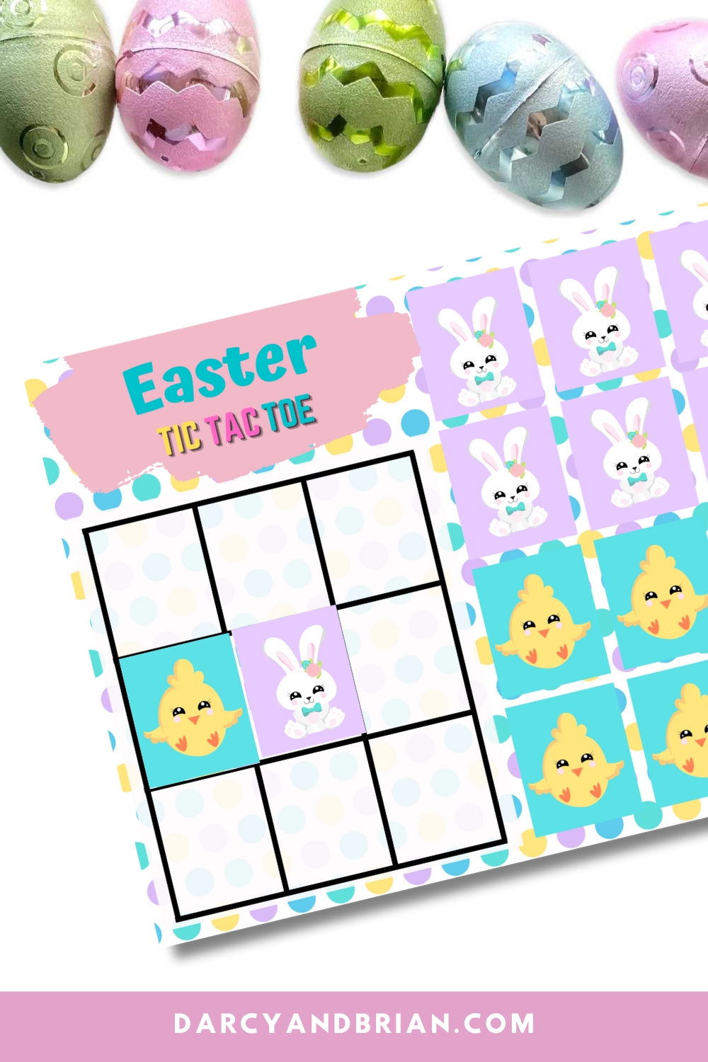Easter Tic Tac Toe Printable Game - Fun & Learning for Kids