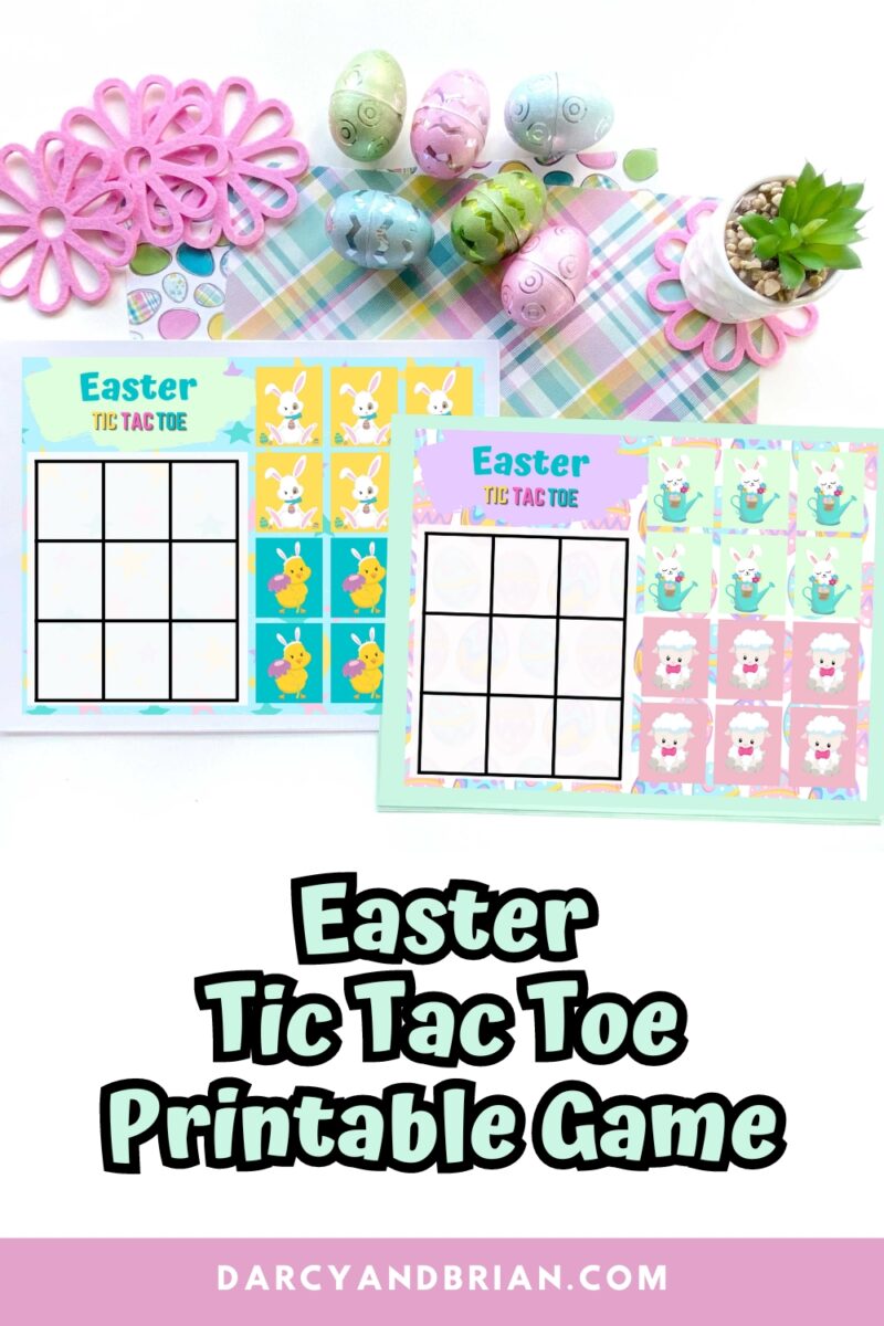 Easter Tic Tac Toe Printable Game - Fun & Learning for Kids