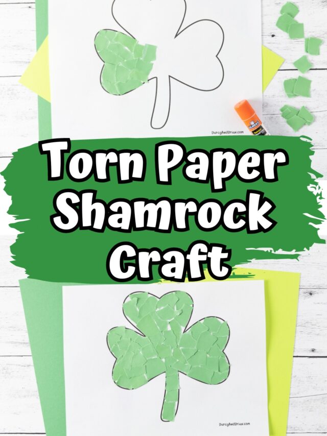 Shamrock Tracing Worksheets for Preschoolers