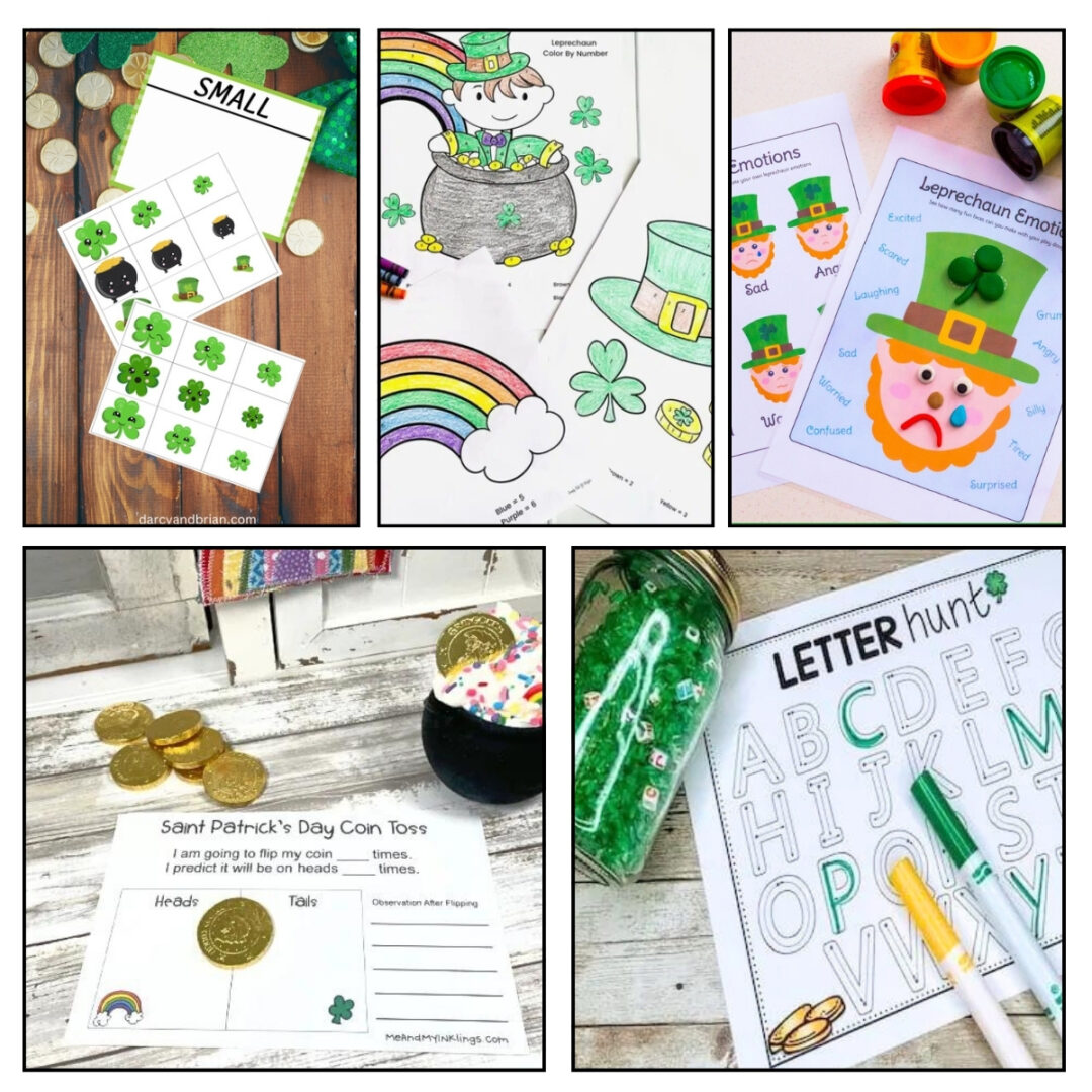 Free Kindergarten St Patrick's Day Worksheets