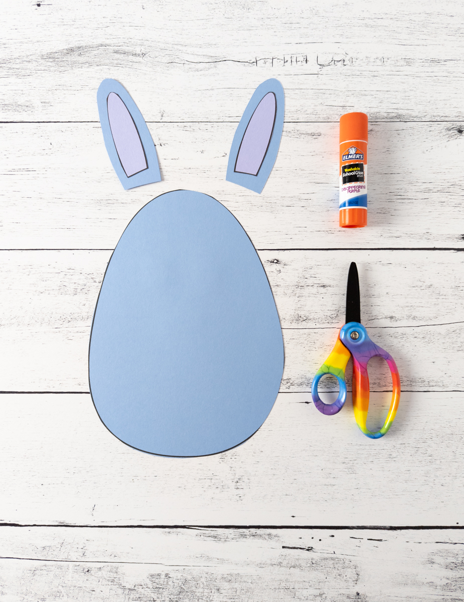 Easy Bunny Egg Craft for Kids | Free Printable Template