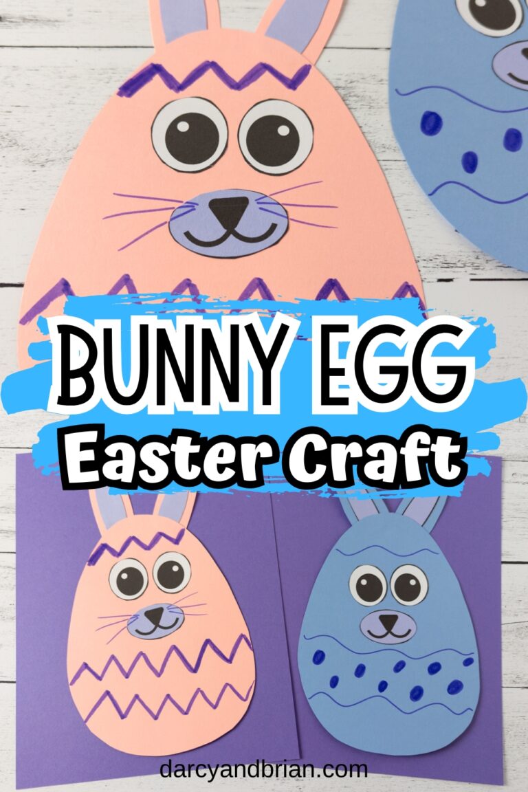 Easy Bunny Egg Craft for Kids | Free Printable Template
