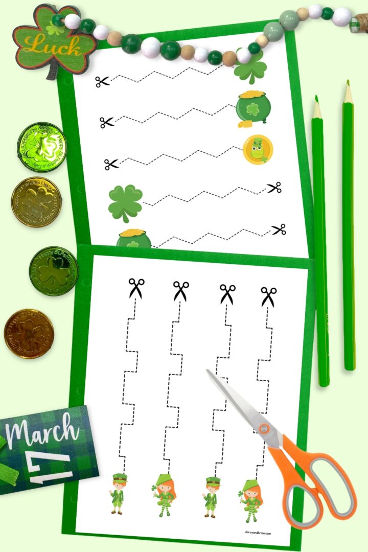 Engaging St Patrick's Day Cutting Activity for Kids