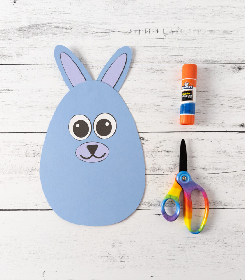 Easy Bunny Egg Craft for Kids | Free Printable Template