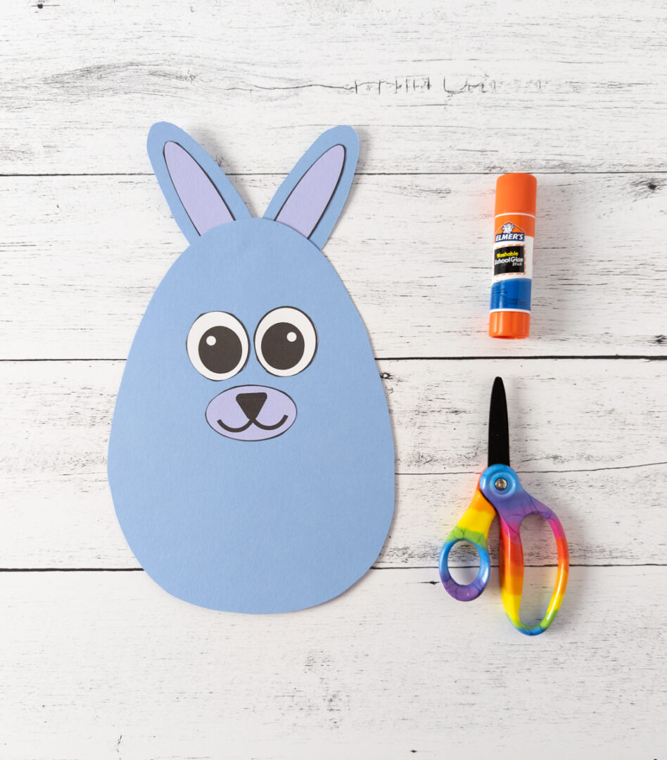 Easy Bunny Egg Craft for Kids | Free Printable Template