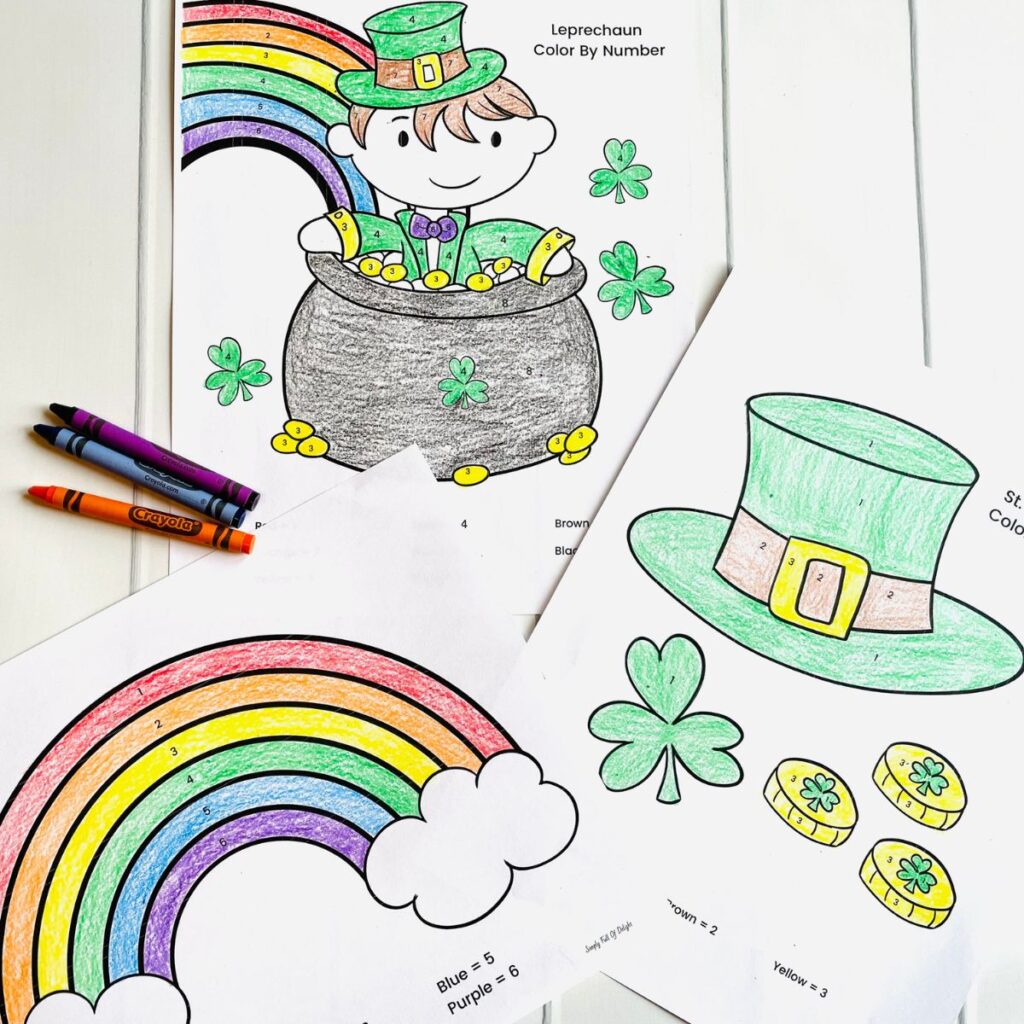 Free Kindergarten St Patrick's Day Worksheets