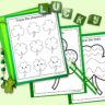 Shamrock Tracing Worksheets for Preschoolers