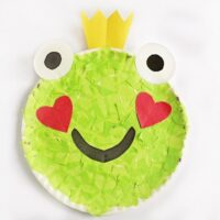 Easy Frog Face Craft for Kids | Fun Tissue Paper Art Project