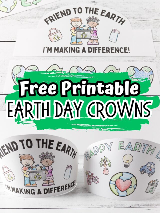 Torn Paper Earth Craft for Kids | Free Printable Template