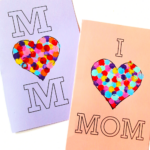 Unique Mother's Day Heart Card Craft for Kids | Free Template
