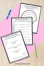 Summer Ice Cream Poem Worksheets | Free Printable Activities