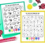 Roll and Color Spring Dice Game | Engaging Math Fun for Kids