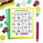 Roll and Color Spring Dice Game | Engaging Math Fun for Kids