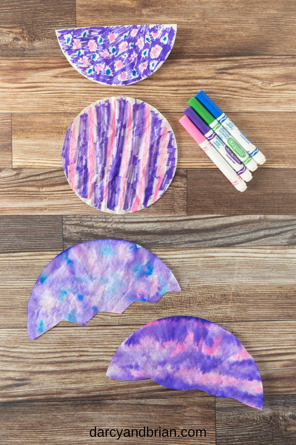 Easy Coffee Filter Umbrella Craft for Kids