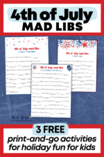 Free 4th of July Printables for Kids' Activities and Learning