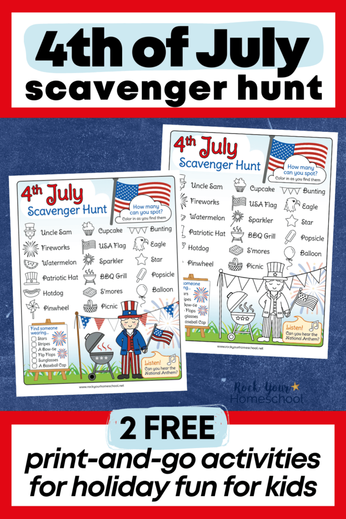 Free 4th of July Printables for Kids' Activities and Learning
