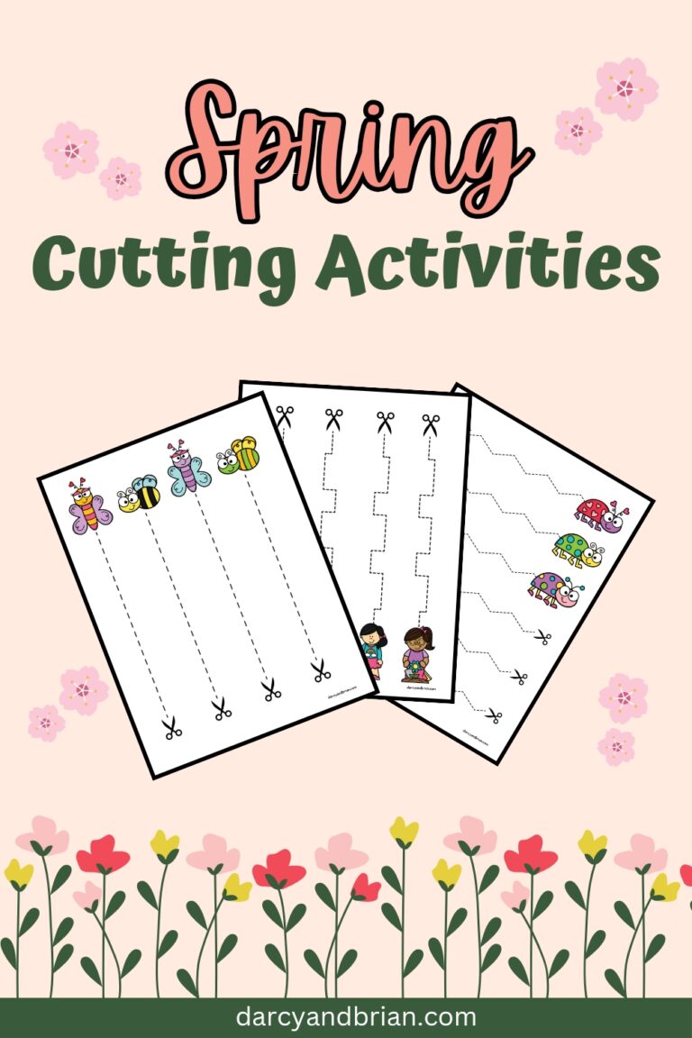 Spring Cutting Activities for Preschoolers | Fine Motor Skills