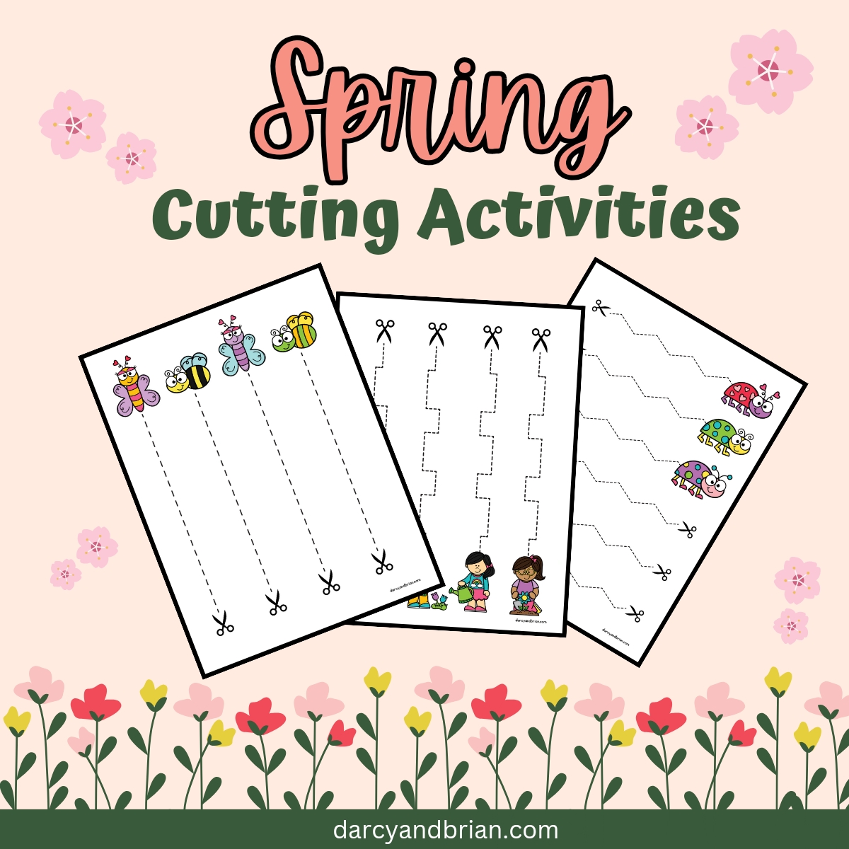 Spring Cutting Activities for Preschoolers | Fine Motor Skills
