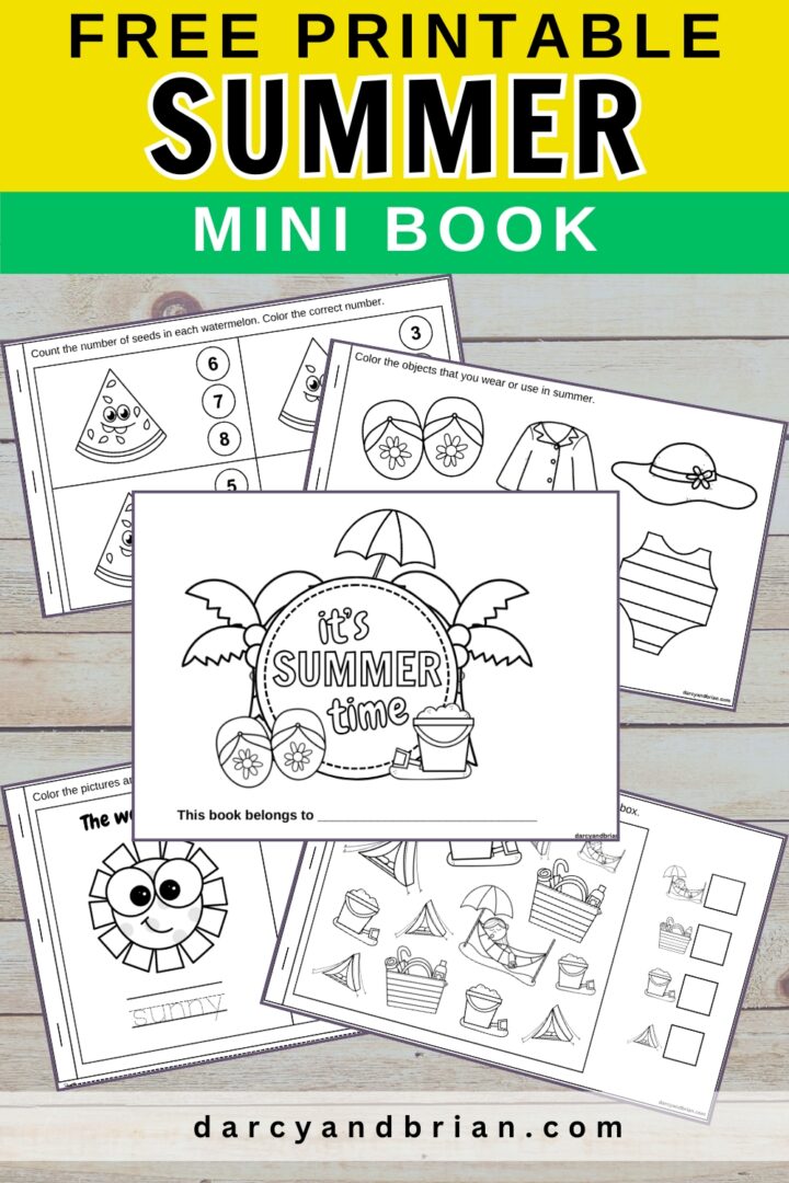 Summer Mini Book Printable: Engaging Learning Activities for Kids