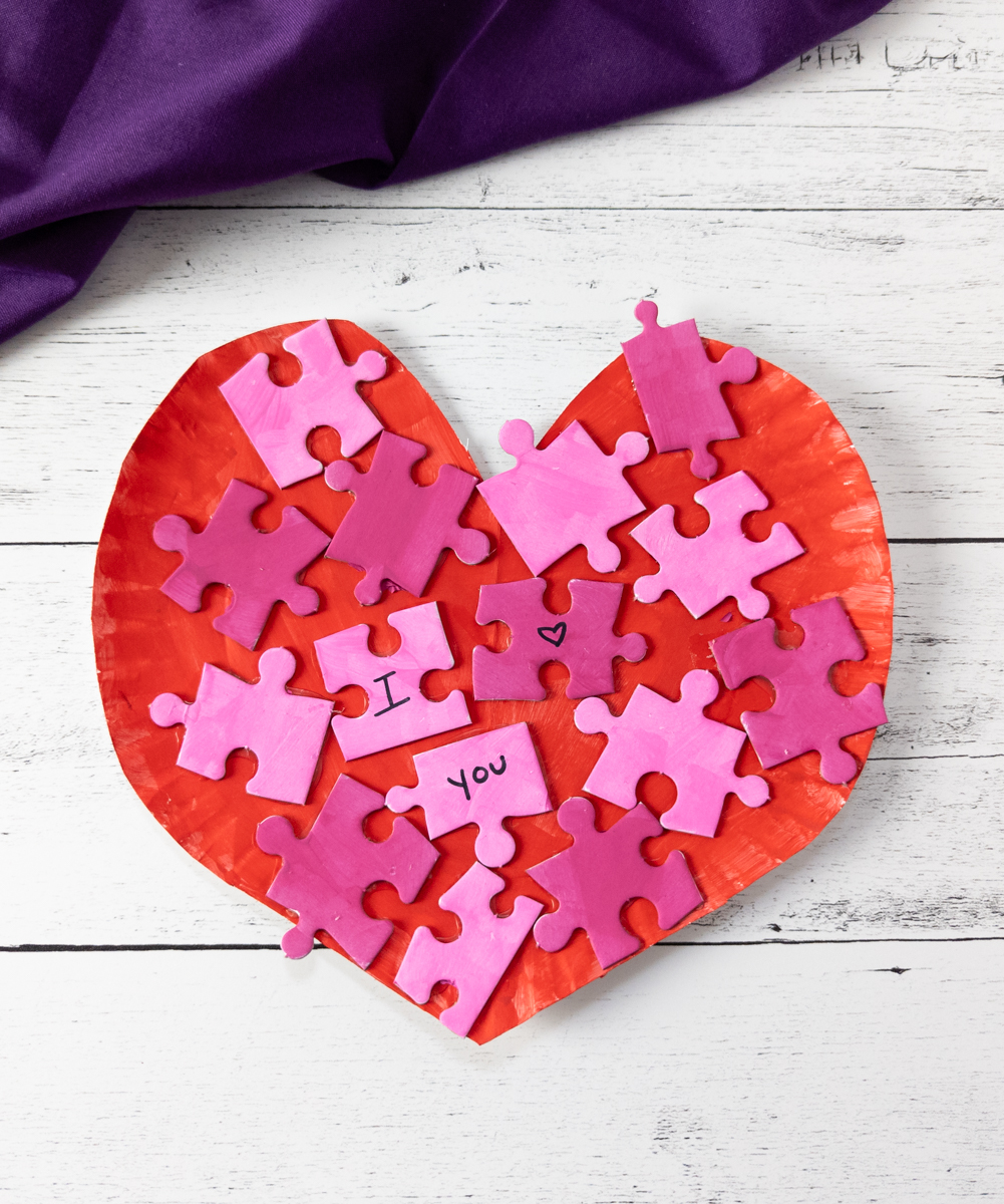 I Love You to Pieces Mother's Day Craft for Kids