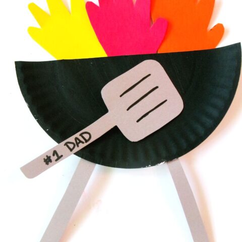 Easy Father's Day Grill Craft for Kids