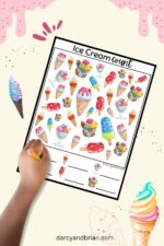 Engaging Ice Cream Counting Activity Printables for Preschoolers