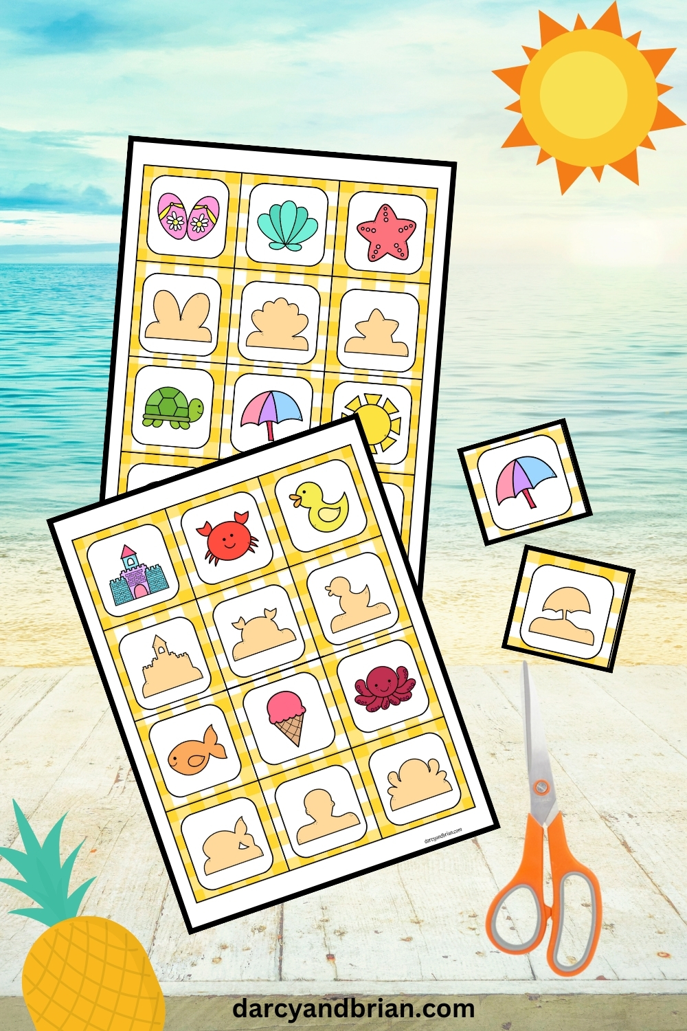 Summer Matching Game Printable: Fun Learning Activity for Kids