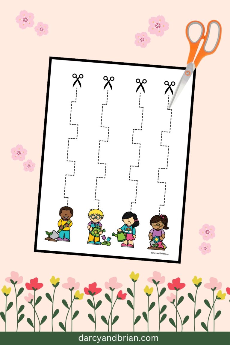 Spring Cutting Activities for Preschoolers | Fine Motor Skills