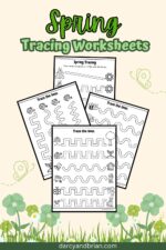 Spring Tracing Worksheets - Fun Pencil Control Activities for Kids