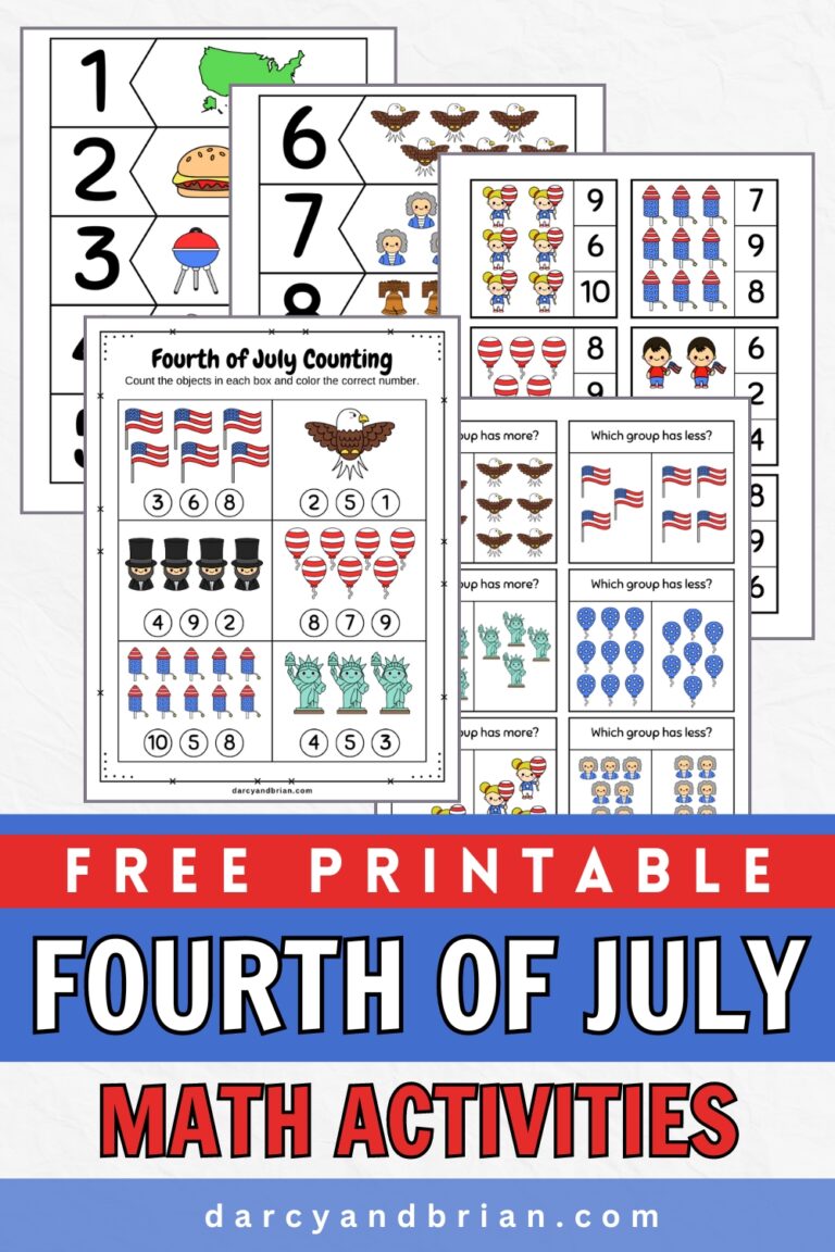 Engaging Fourth of July Math Activities for Preschool