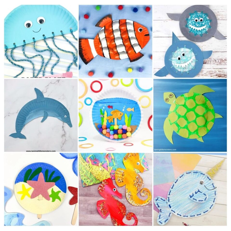 Ocean Animal Paper Plate Crafts – Fun Projects for Kids