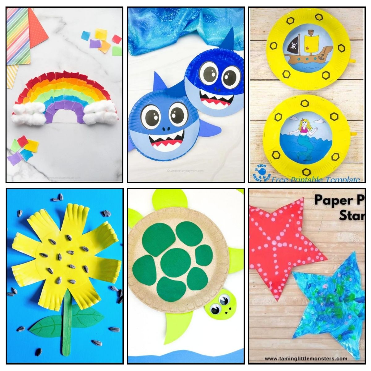 Paper Plate Crafts For Toddlers Printable
