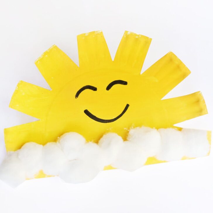 Easy Paper Plate Sun Craft for Kids