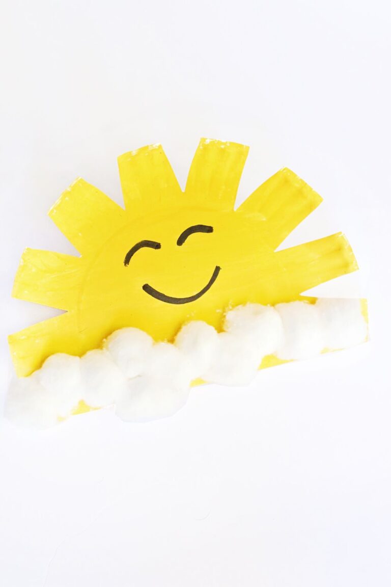 Easy Paper Plate Sun Craft for Kids